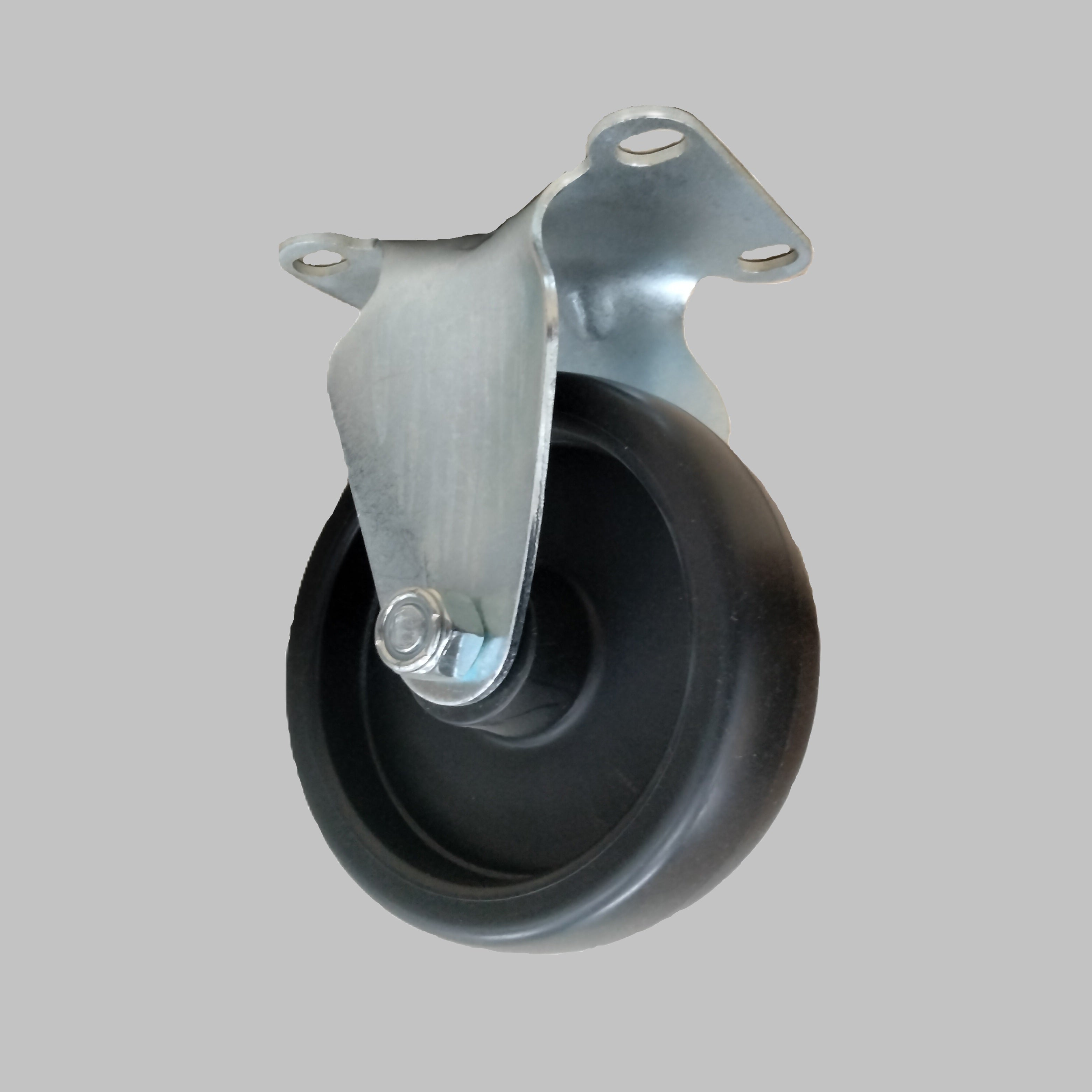 4 X 1 1/4 Black Rigid Poly Caster – Wemco